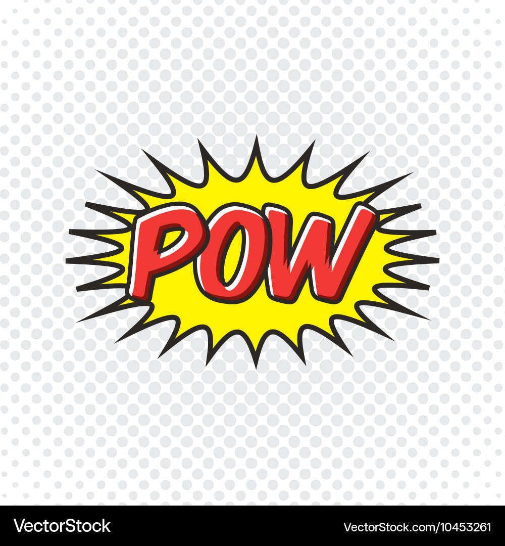 Comic Pow Logo Pow Logo Template Editable Design To Download