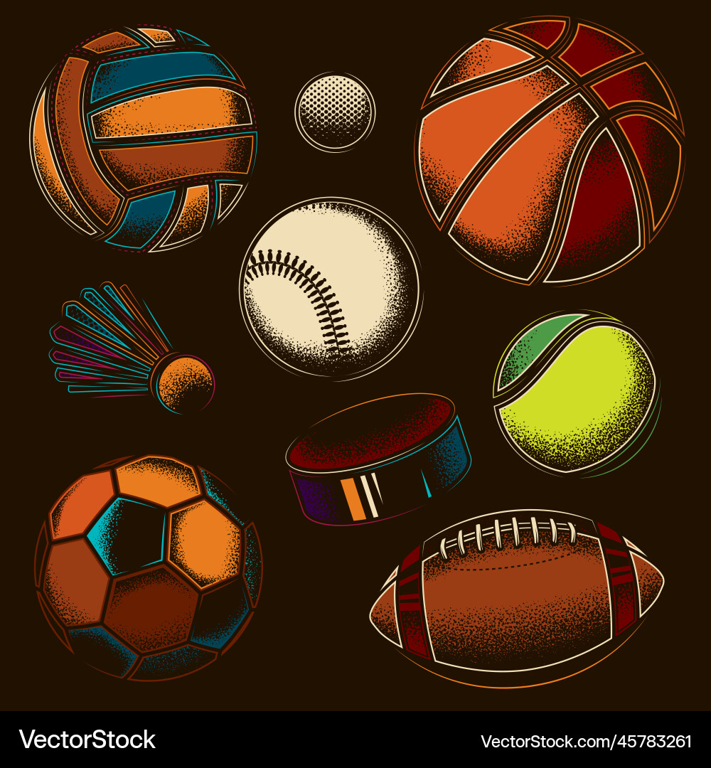 Sports set Royalty Free Vector Image - VectorStock
