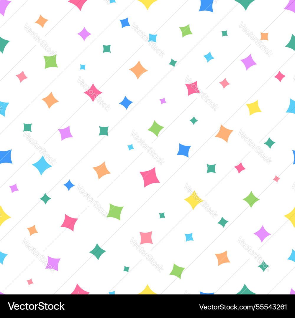 Star dot colorful pattern multicolor shape Vector Image