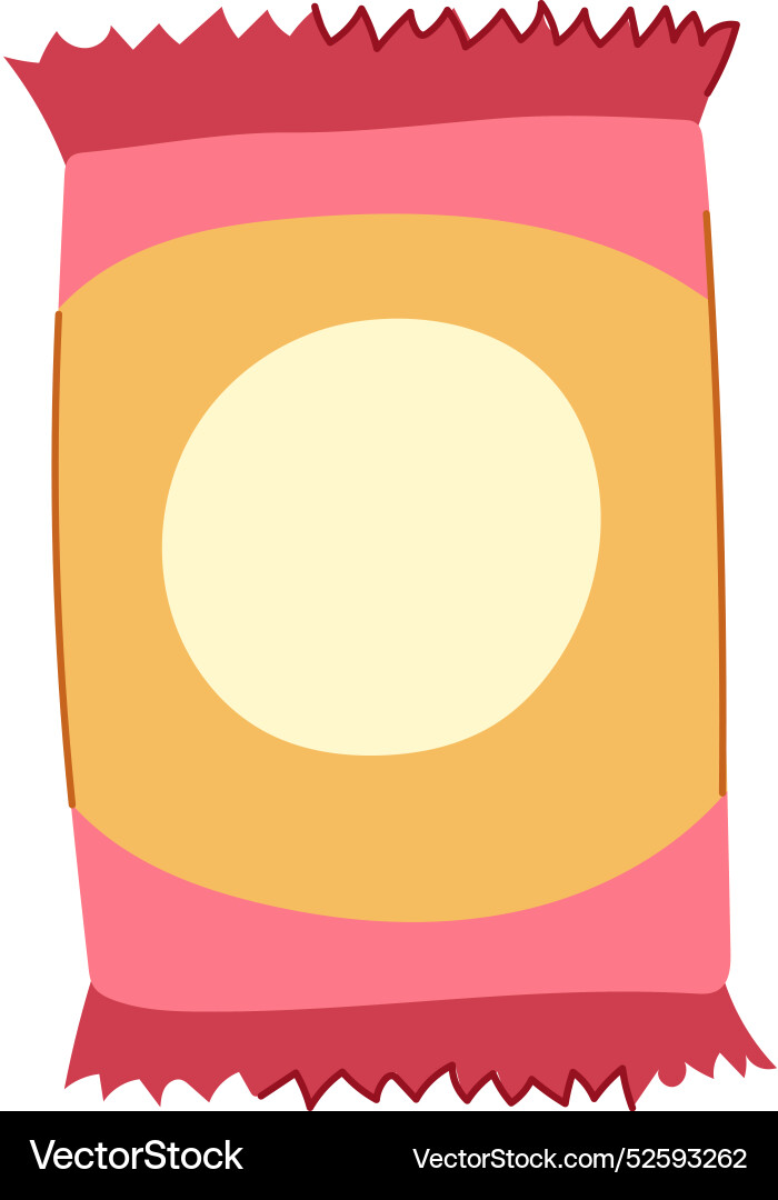 Candy snack pack cartoon Royalty Free Vector Image