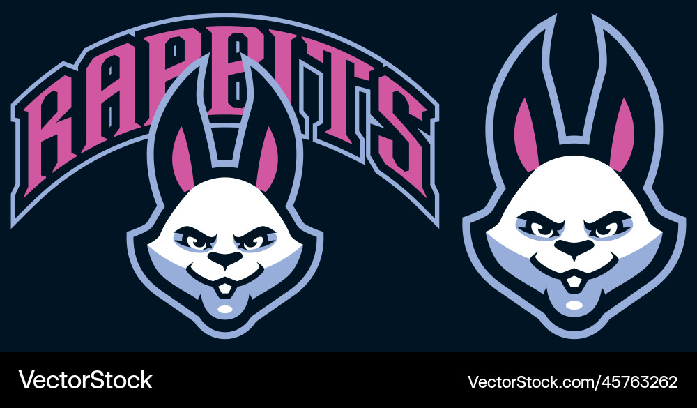 Cartoon Rabbit Mascot Royalty Free Vector Image