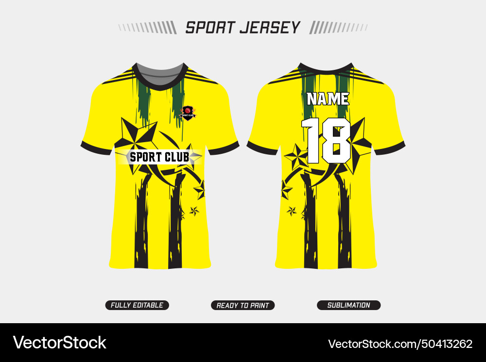 Jersey design Royalty Free Vector Image - VectorStock