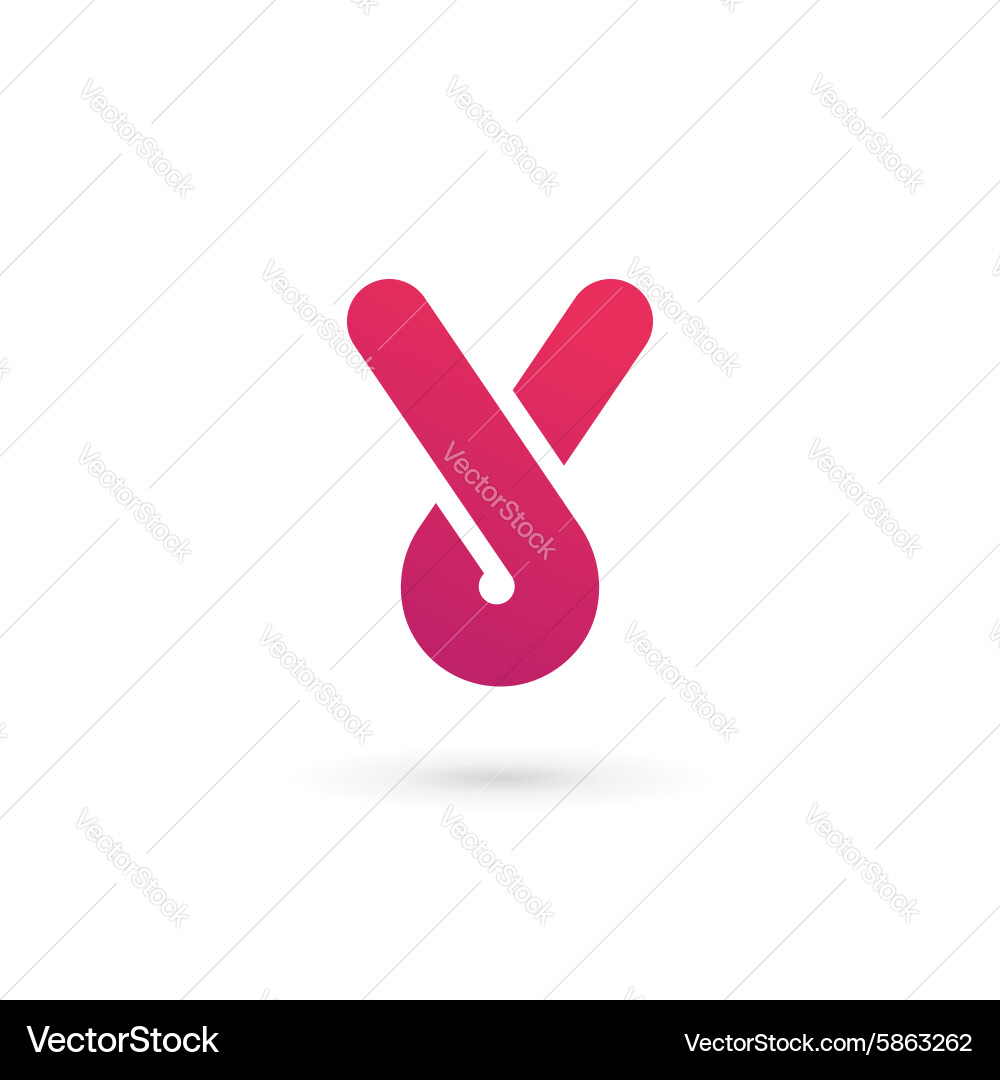 Letter y logo icon design template elements Vector Image
