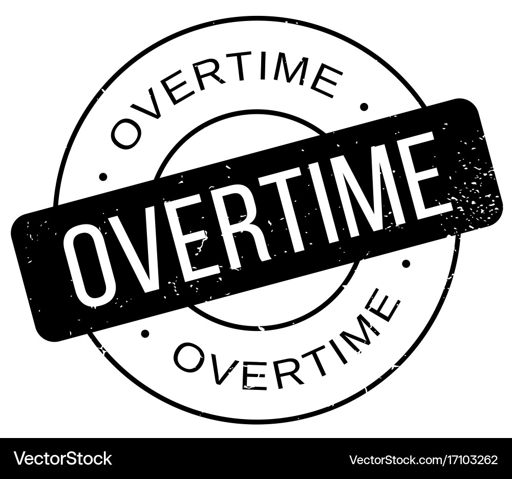 Overtime rubber stamp Royalty Free Vector Image