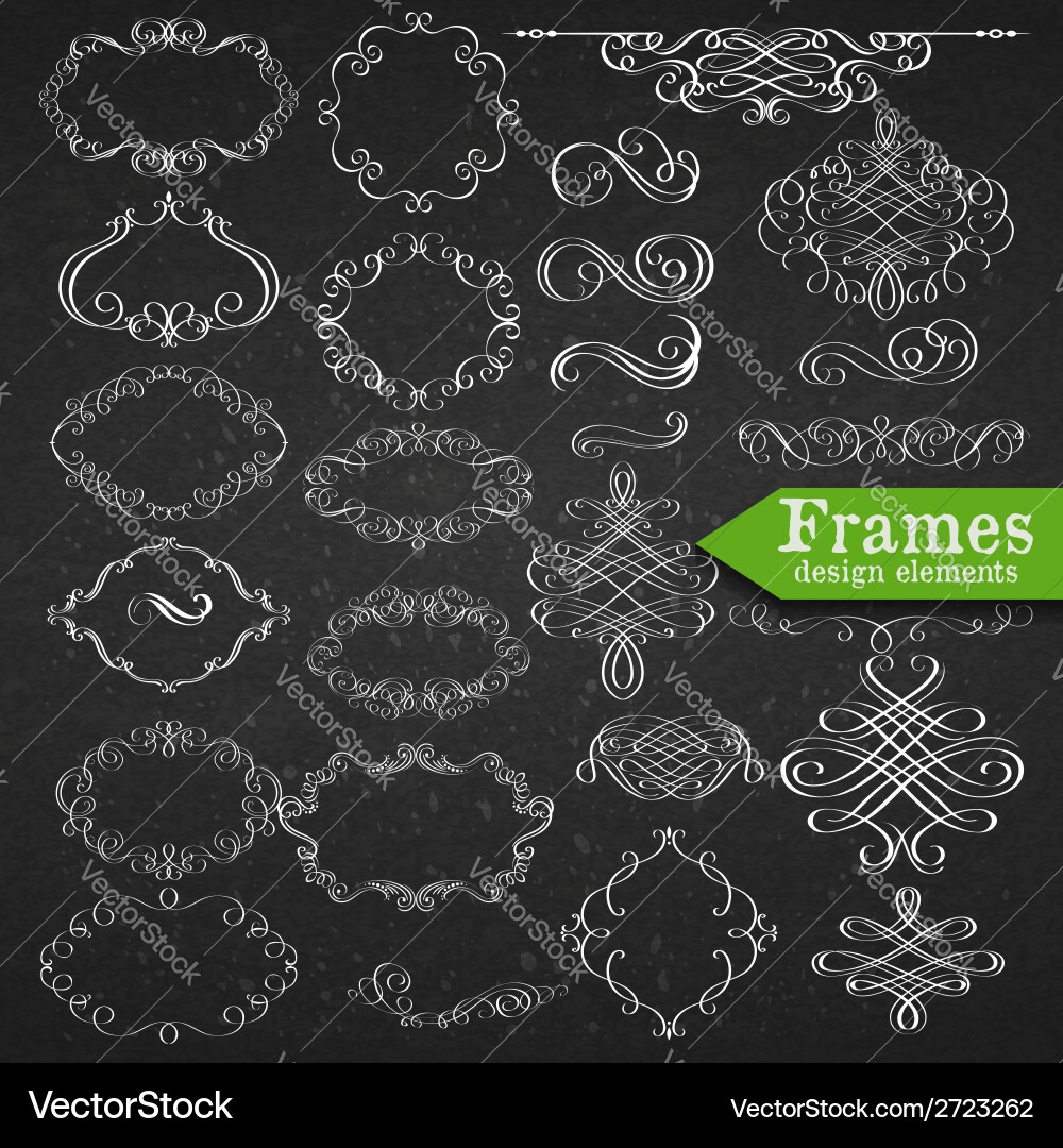 Set of graphic elements for design Royalty Free Vector Image