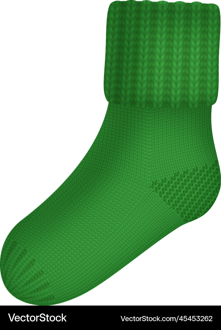 Sock realistic Royalty Free Vector Image - VectorStock