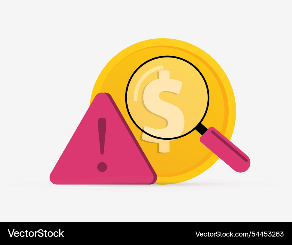 Financial fraud detection Royalty Free Vector Image