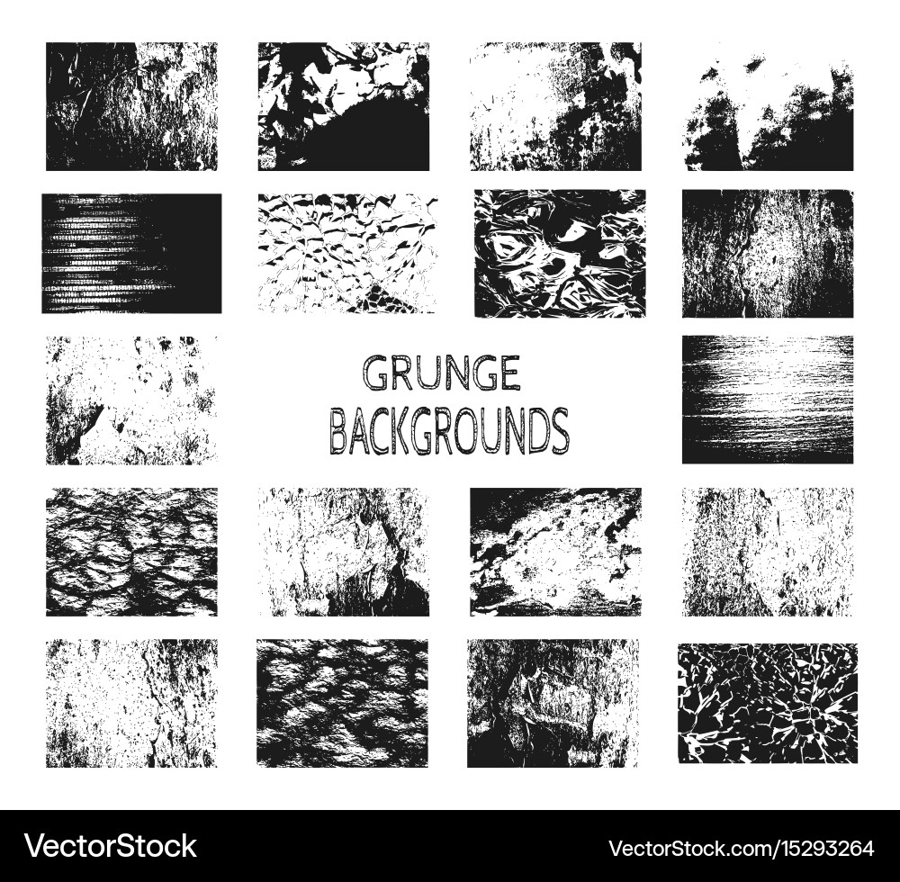 Abstract relief surface backgrounds set Royalty Free Vector