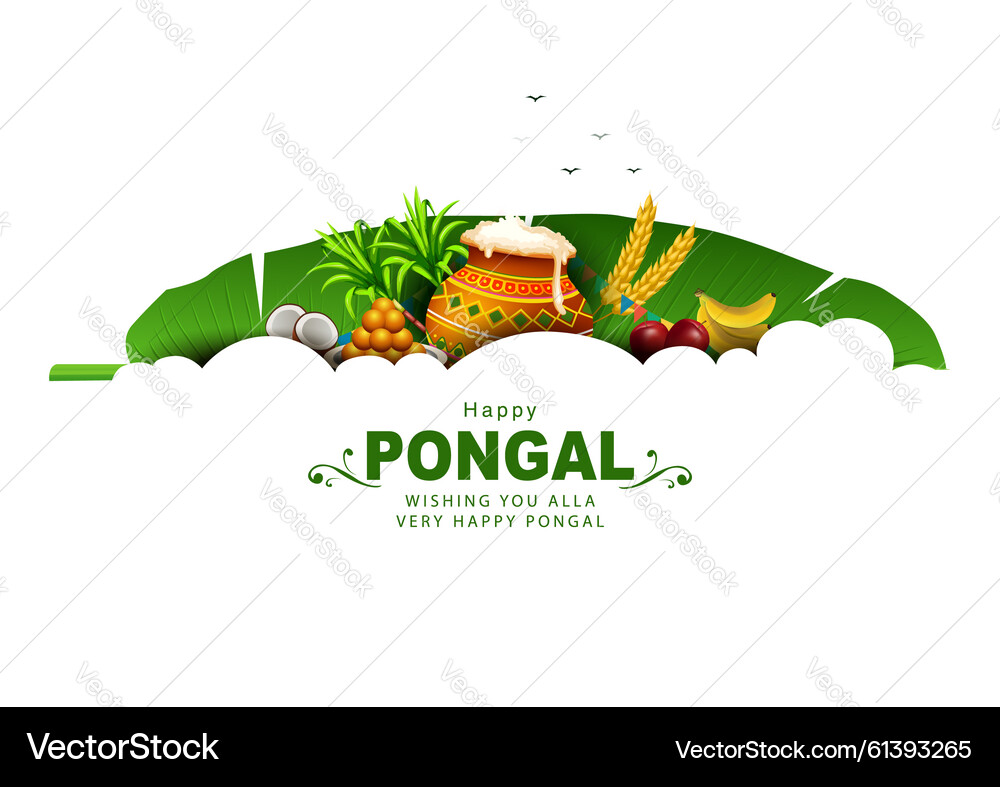 Happy Pongal Celebration – Royalty-Free Vector | VectorStock