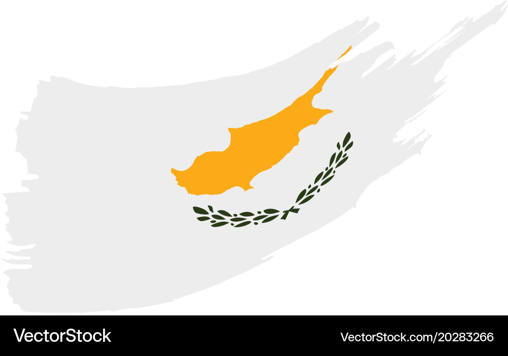 Cyprus flag Royalty Free Vector Image - VectorStock