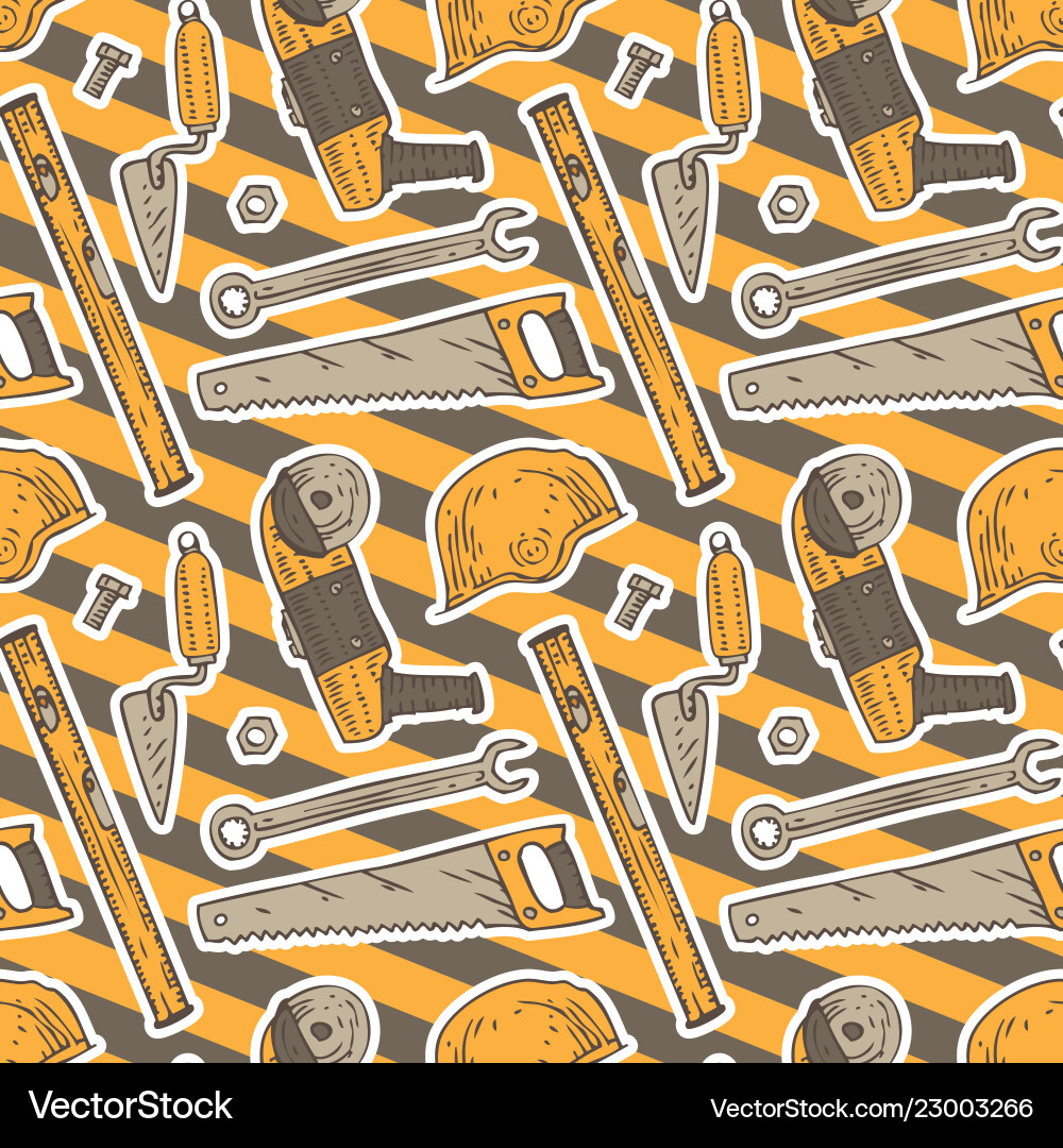 Tool Pattern - Hazard Stripes Royalty Free Vector Image