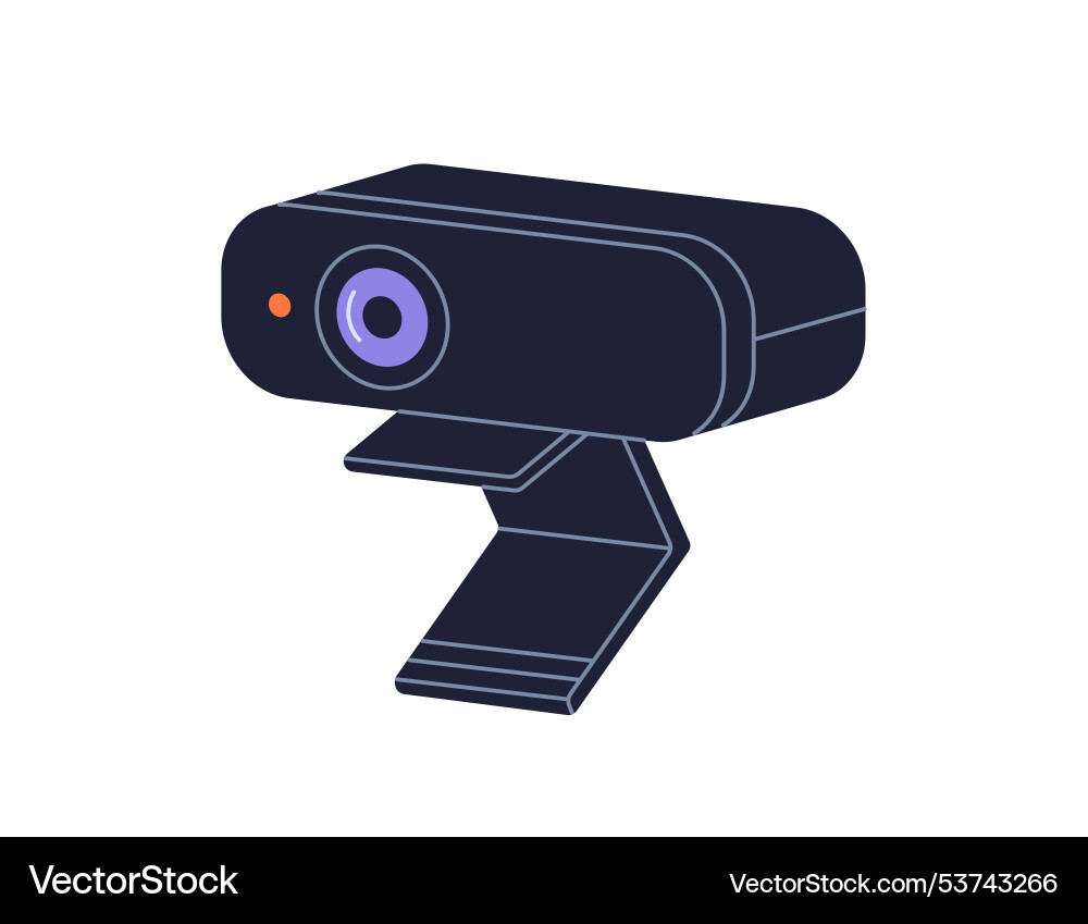Webcam device for video streaming and online Vector Image