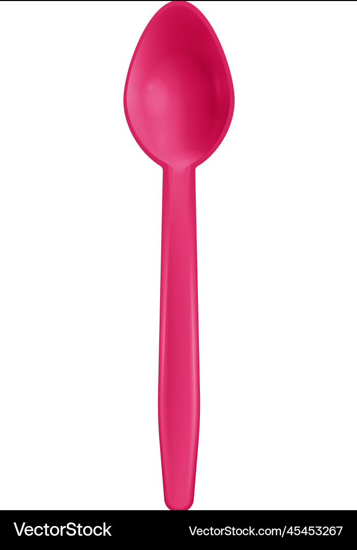 Disposable spoon Royalty Free Vector Image - VectorStock