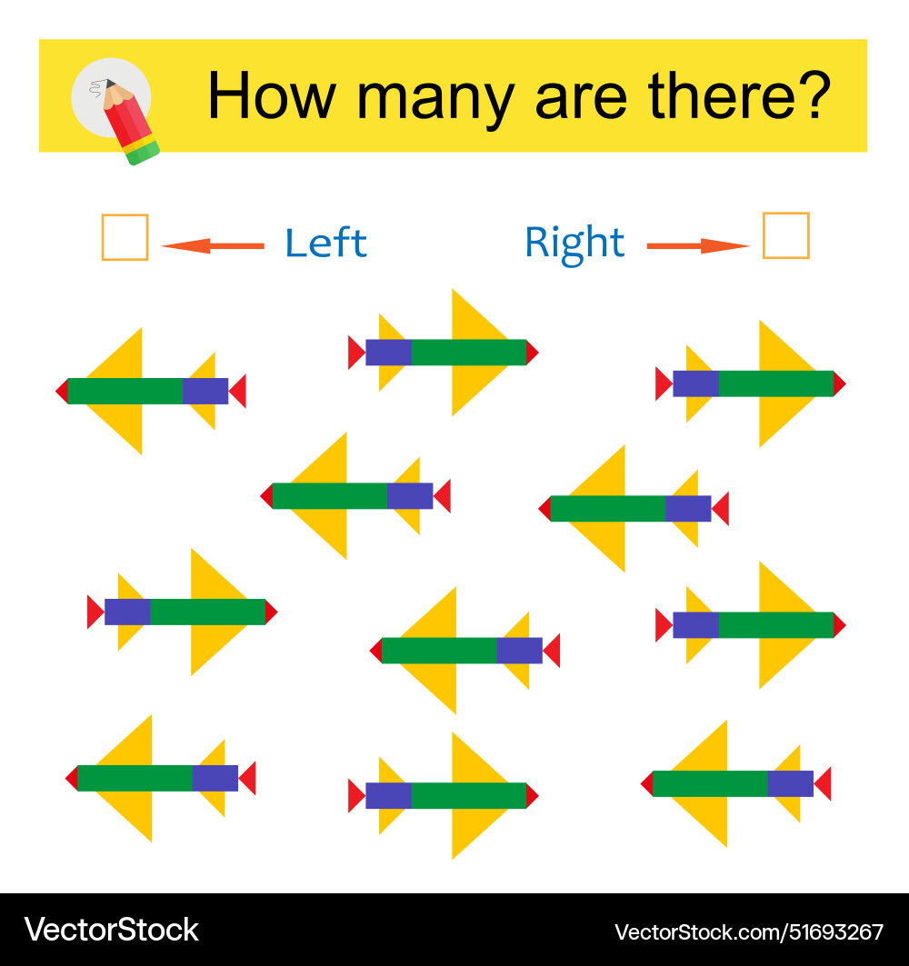 Math activity for kids Royalty Free Vector Image