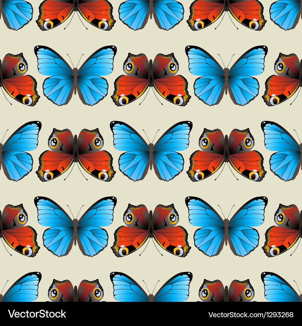 Butterfly seamless2 Royalty Free Vector Image - VectorStock