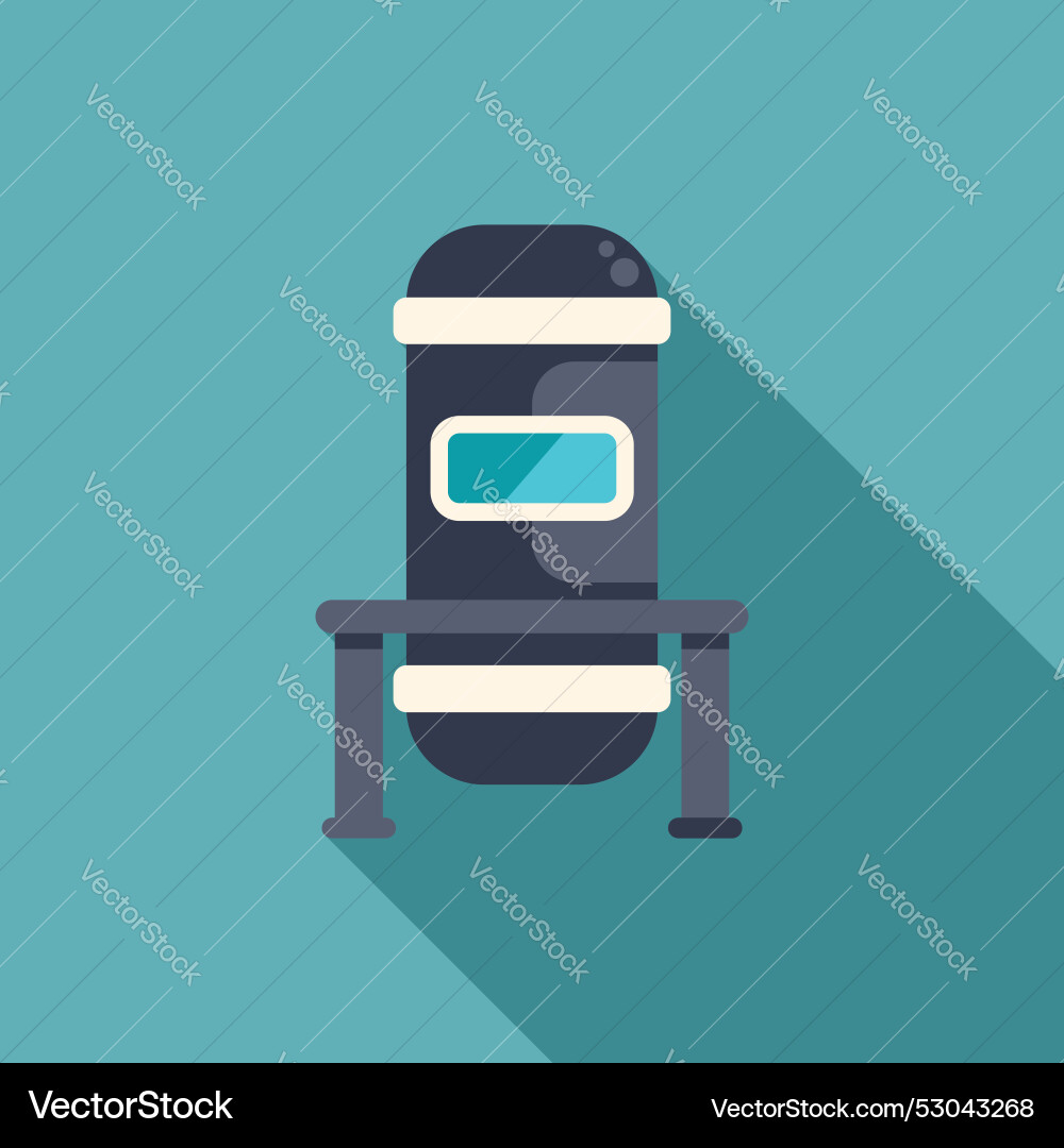 Cryogenic capsule being used for cryonics Vector Image