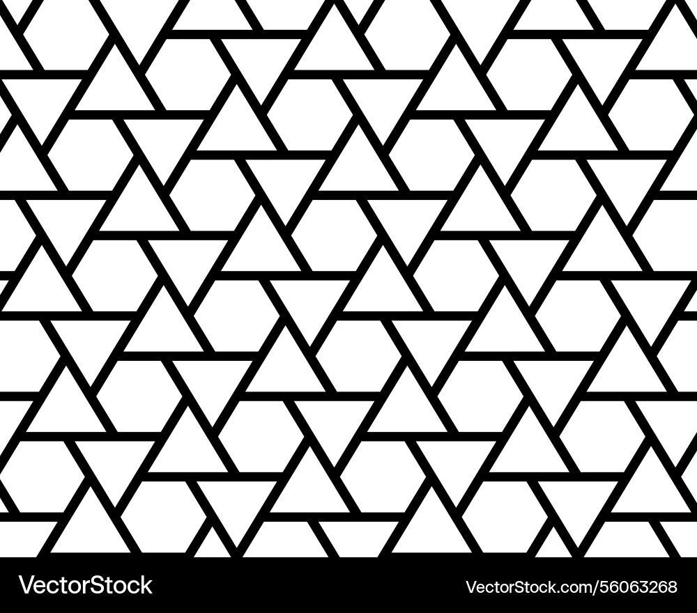 Seamless monochrome geometric pattern Royalty Free Vector