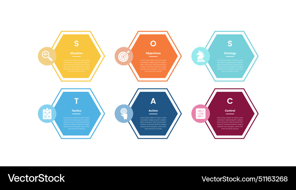 Sostac marketing planning infographics template Vector Image