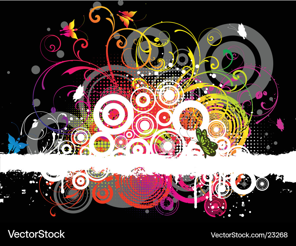 Vibrant Splash Grunge Royalty Free Vector Image