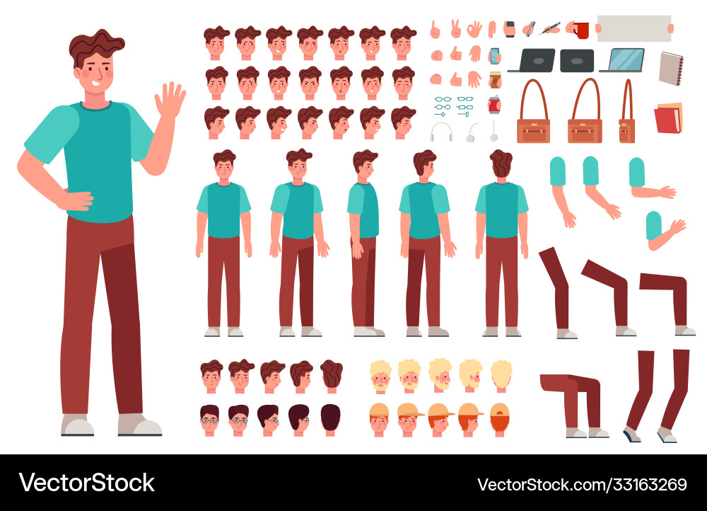 Character for Animation Body Parts Vector Images (over 4,100)
