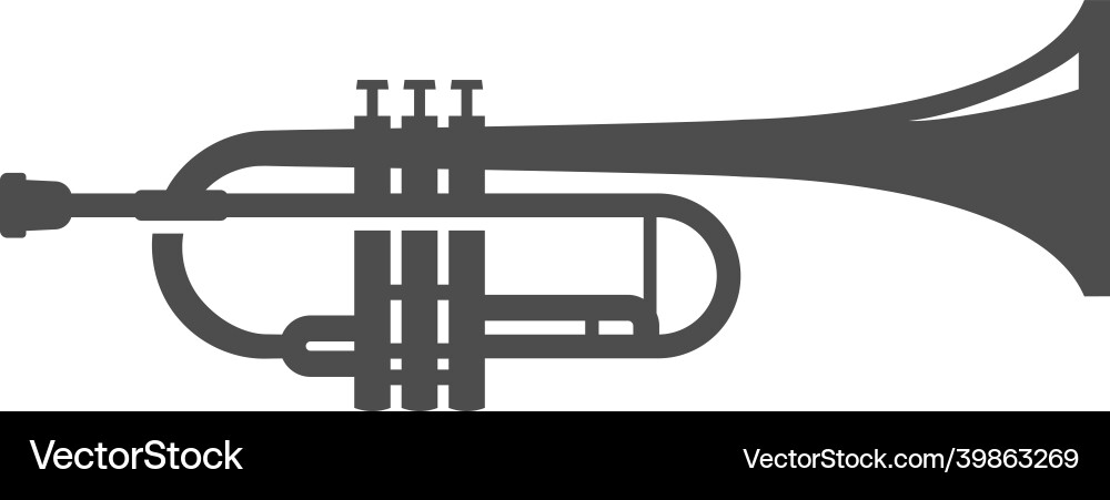 Classic Trumpet Icon Royalty Free Vector Image
