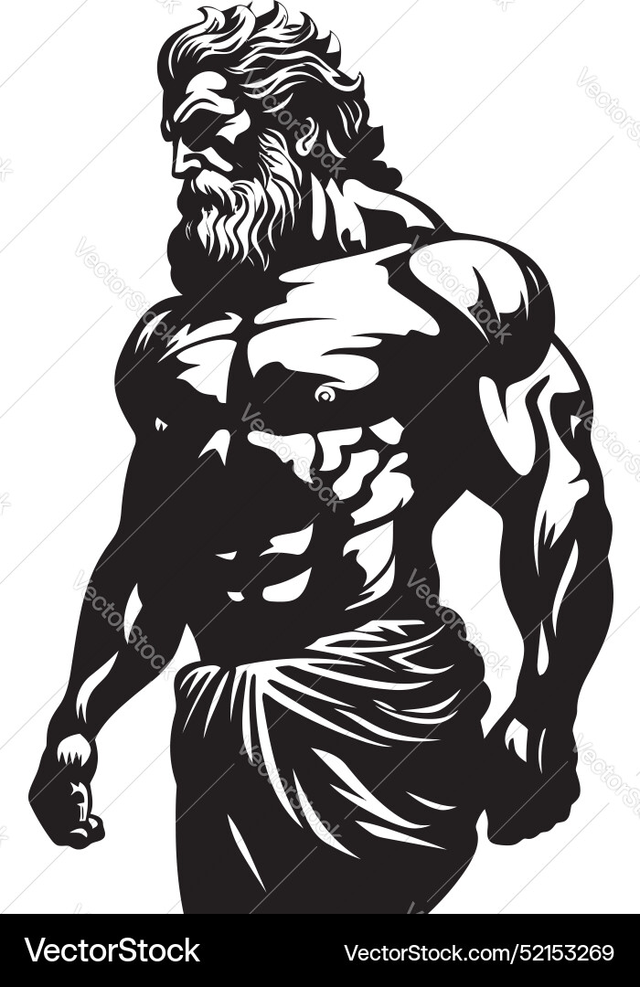 Icon of strength emblematic hercules emblem Vector Image