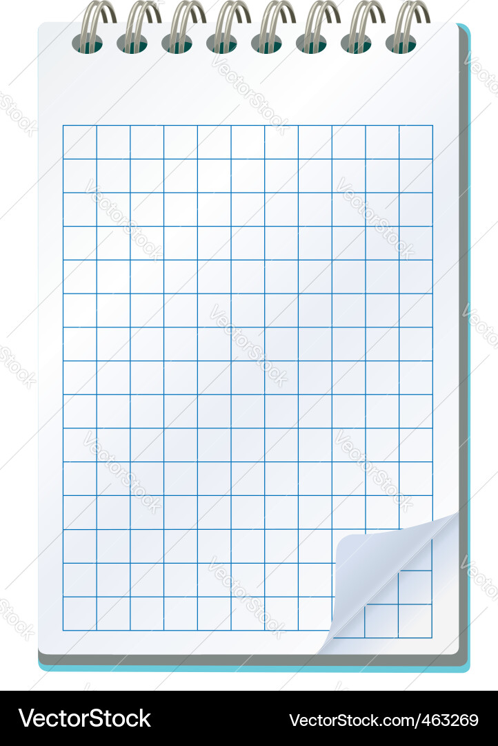Notepad Royalty Free Vector Image - VectorStock