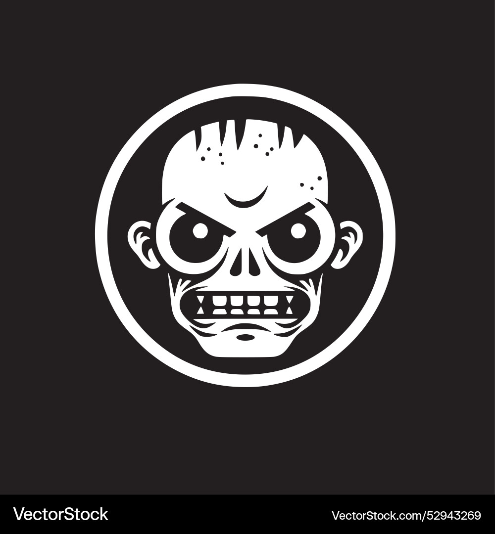 Zombie - minimalist and simple silhouette Vector Image