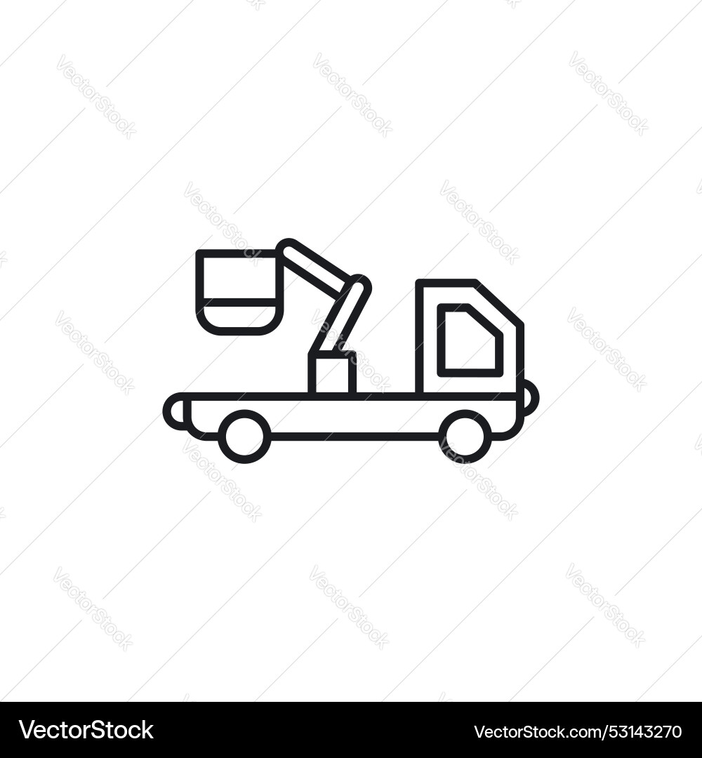 Cherry picker icon symbol on white background Vector Image