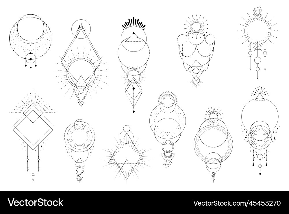 Mystery design elements Royalty Free Vector Image
