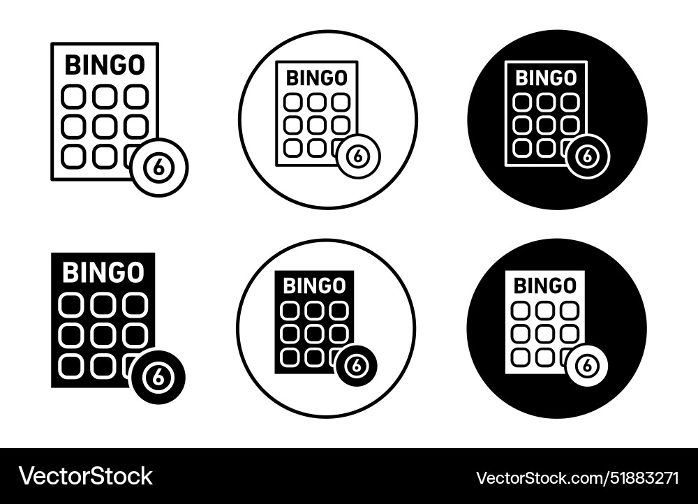 Bingo icon Royalty Free Vector Image - VectorStock