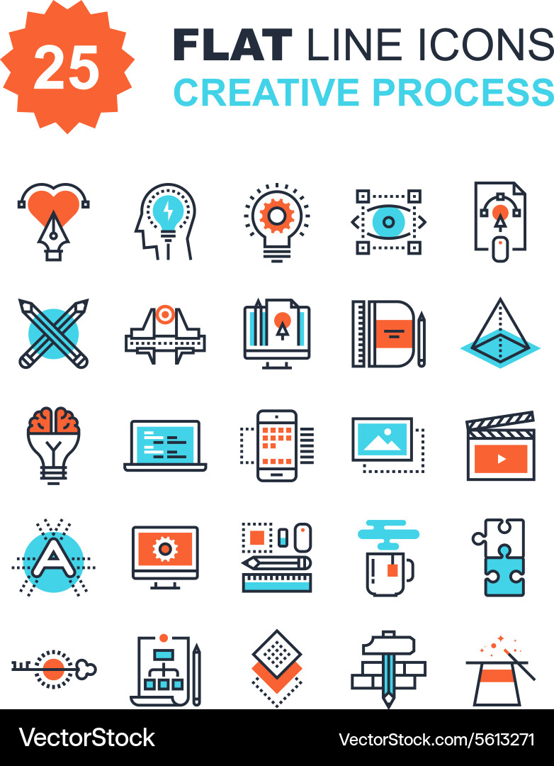Creative process Royalty Free Vector Image - VectorStock