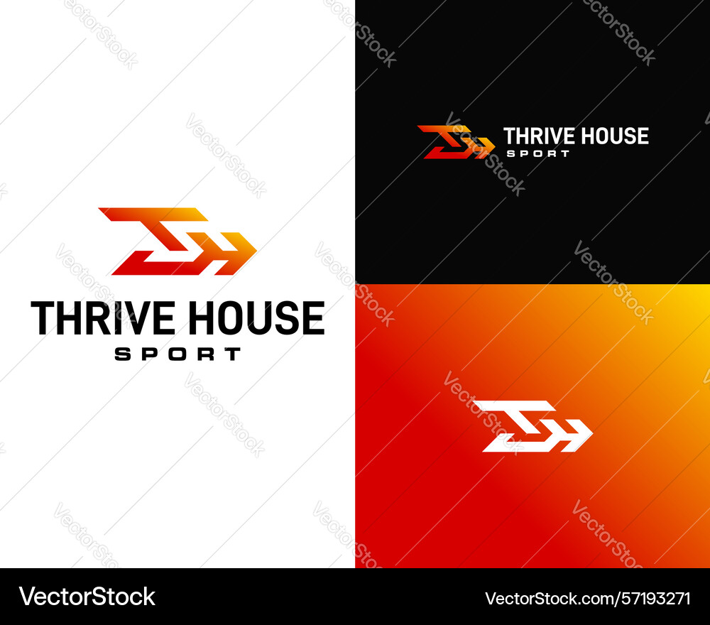 Ths logo Royalty Free Vector Image - VectorStock