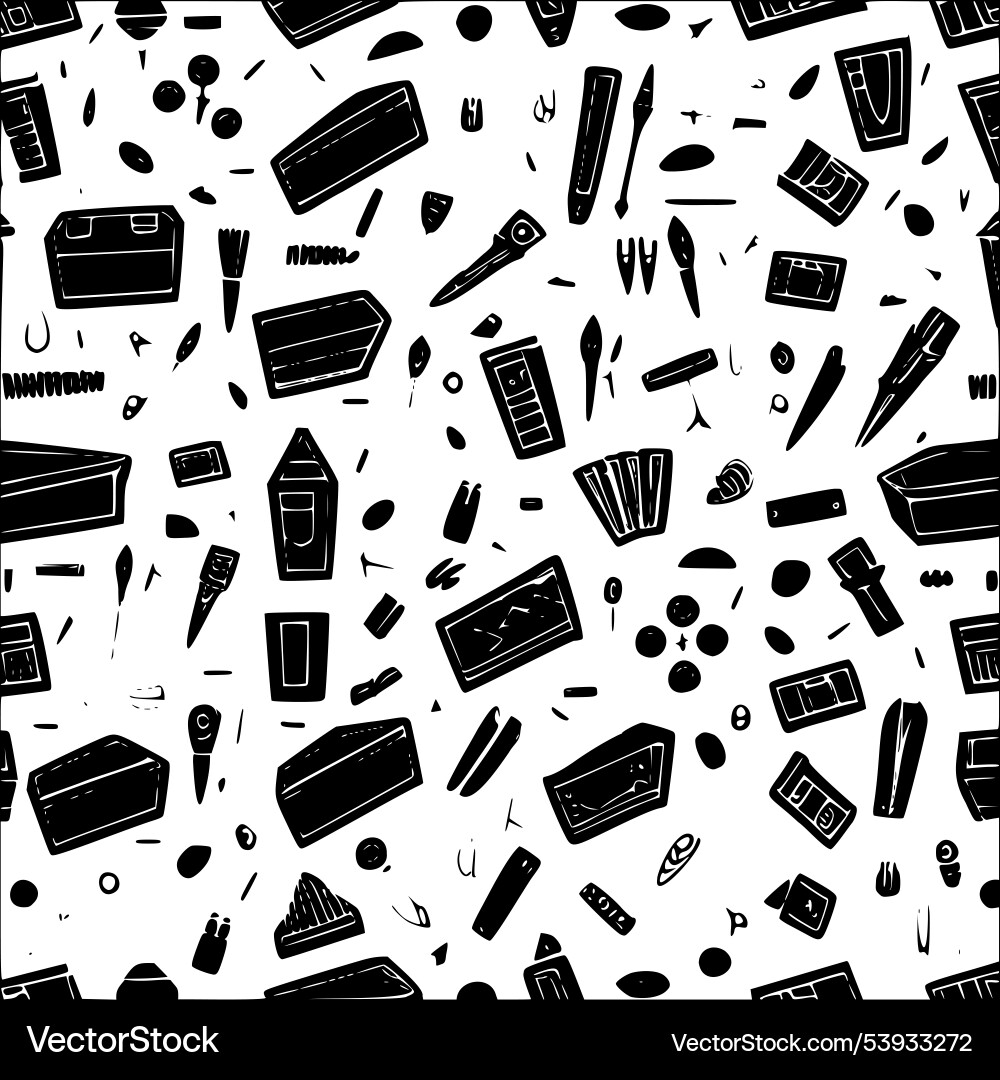 Coffin abstract pattern seamless Royalty Free Vector Image