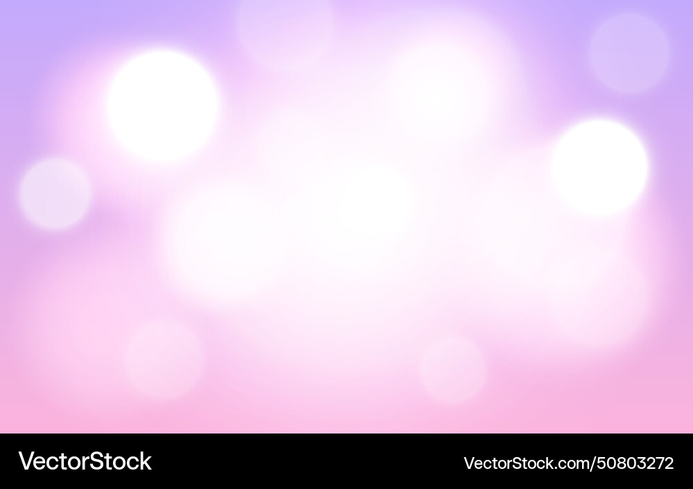 Gentle and cute bokeh soft light background Vector Image