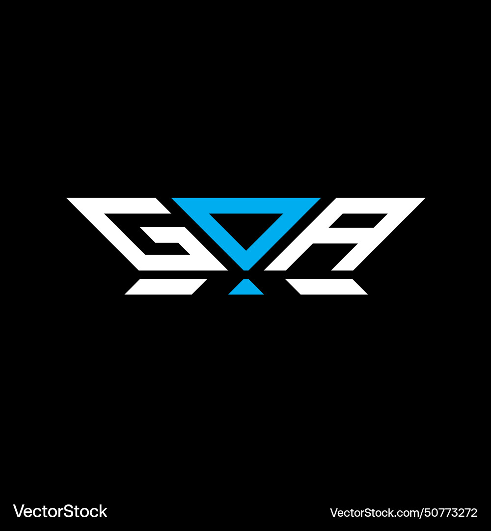 Goa letter logo design simple and modern Vector Image