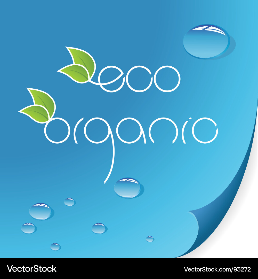 Öko- und Bio-Logos Lizenzfreies Vektorbild - VectorStock