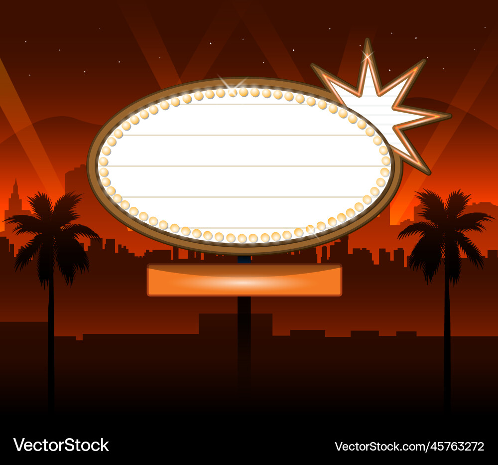 Retro design banner big city event Royalty Free Vector Image