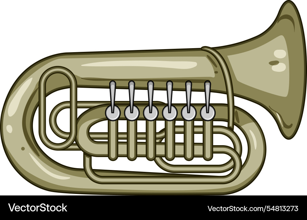 Bell tuba cartoon Royalty Free Vector Image - VectorStock