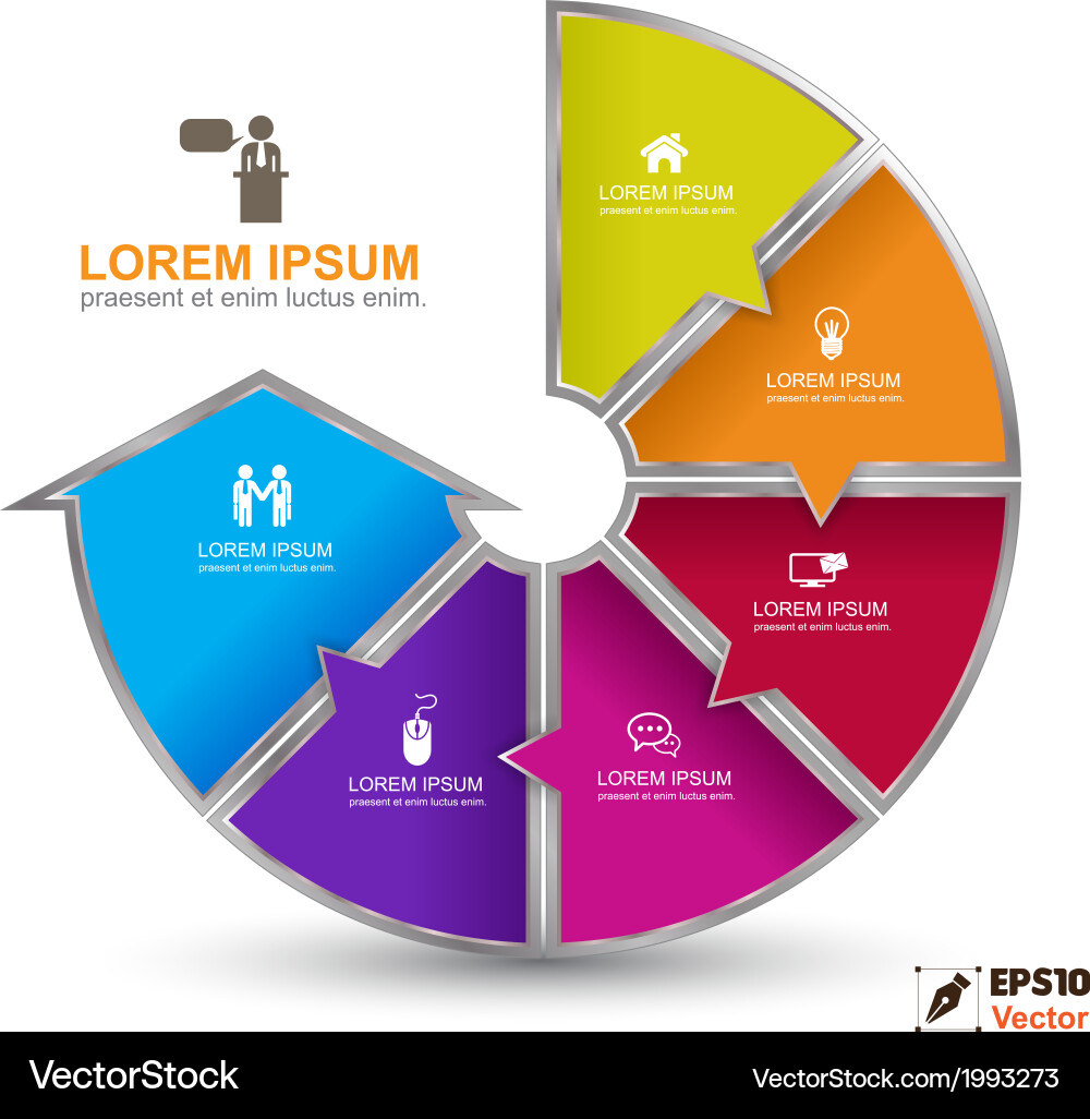 Big circle Royalty Free Vector Image - VectorStock