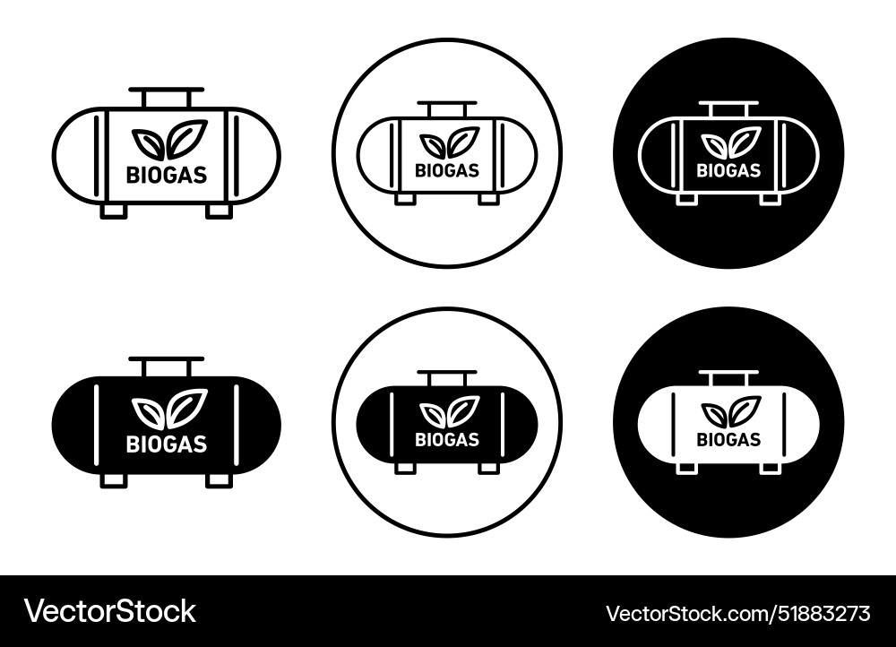 Biogas icon Royalty Free Vector Image - VectorStock