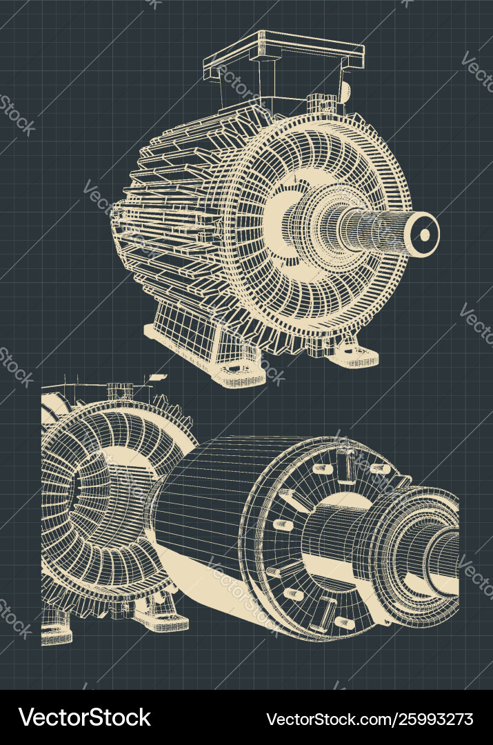 Electric motor Royalty Free Vector Image - VectorStock