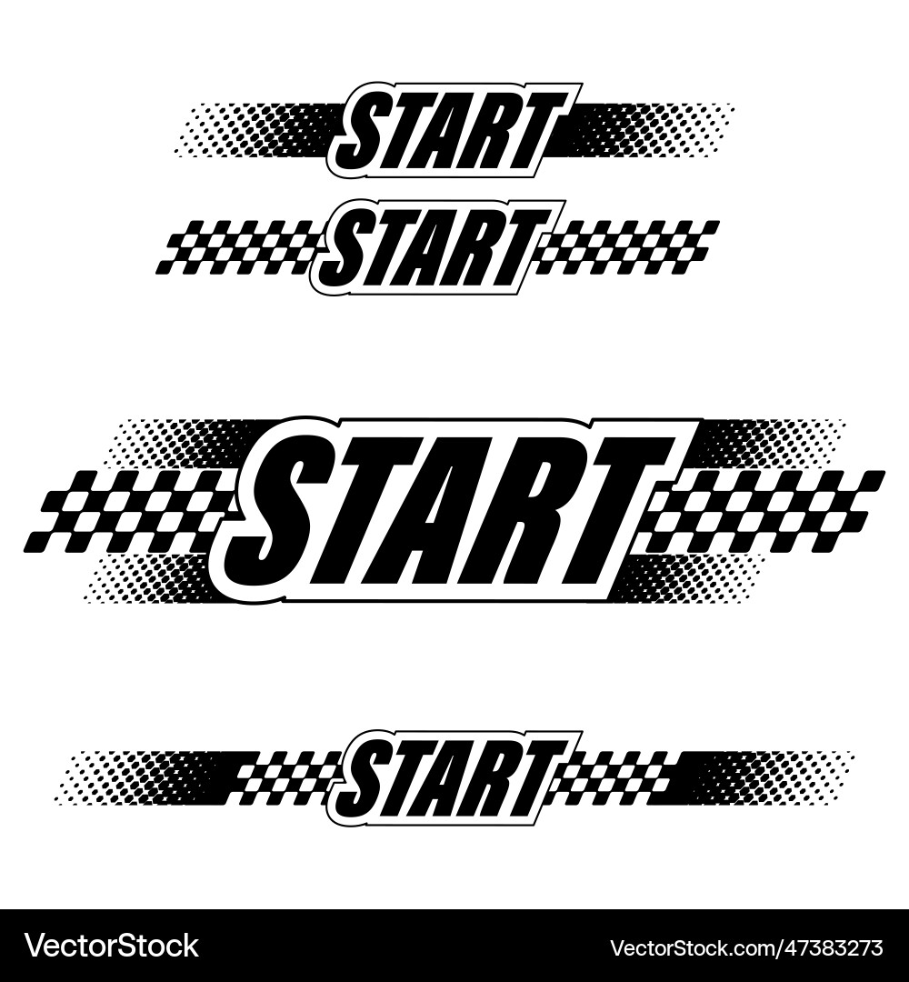 Race Start Checkered Pattern