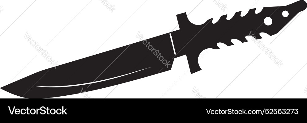 Shadow slayer chic combat knife element gothic Vector Image