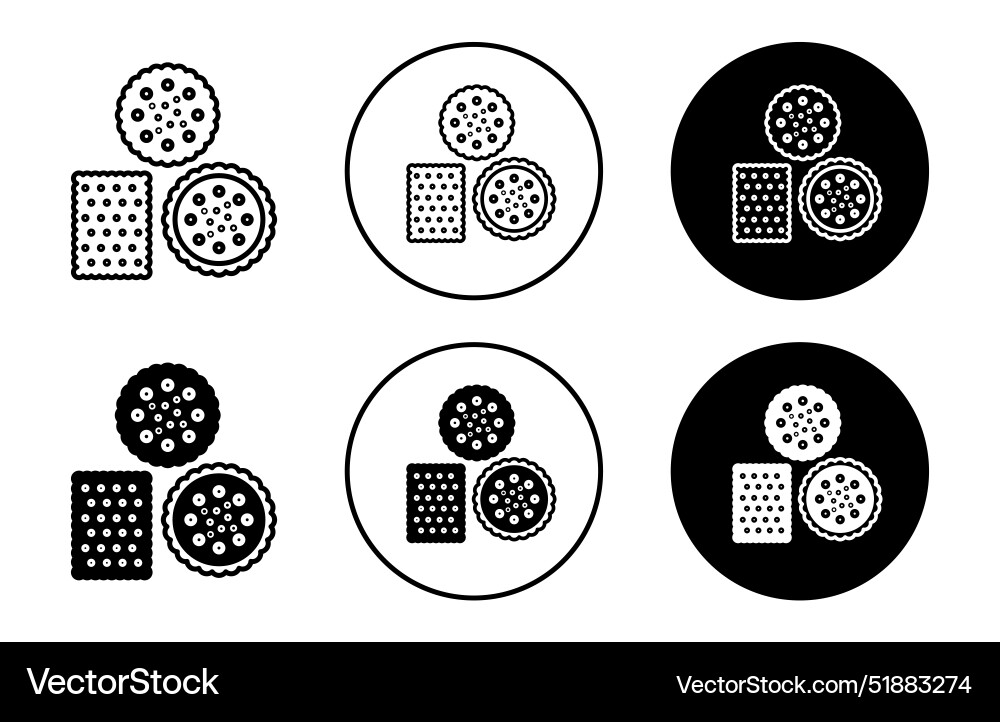 Biscuit icon Royalty Free Vector Image - VectorStock