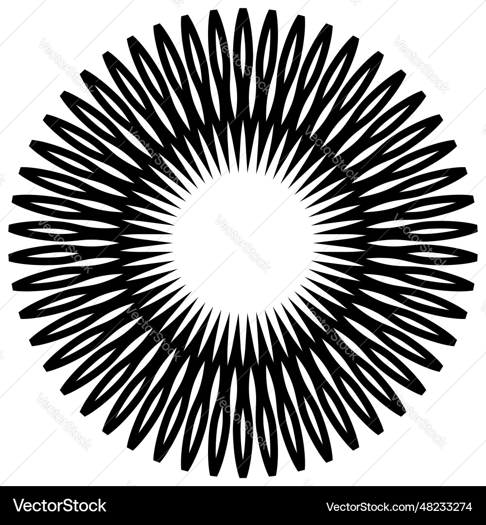 Bursting sun rays icon symbol radial sunset beams Vector Image