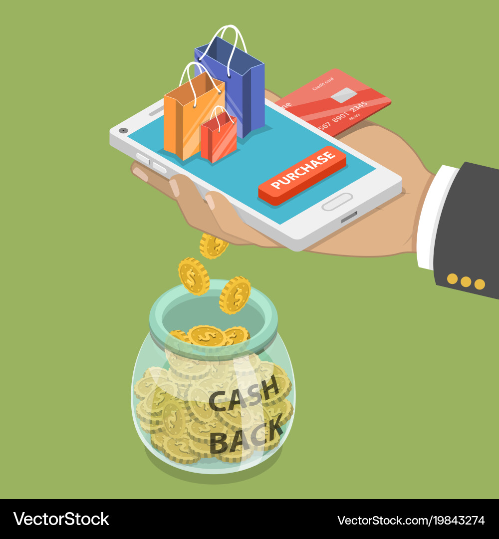 Cashback Loyalty Program Royalty Free Vector Image