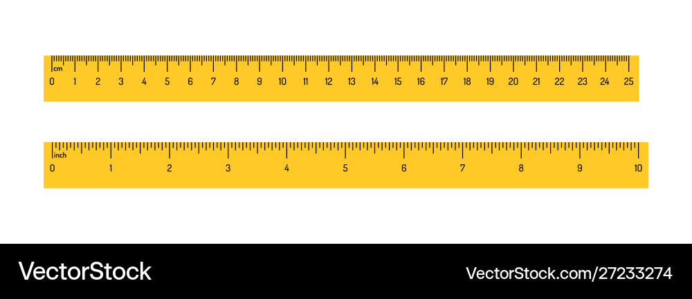 Colorful Measuring Rulers Royalty Free Vector Image