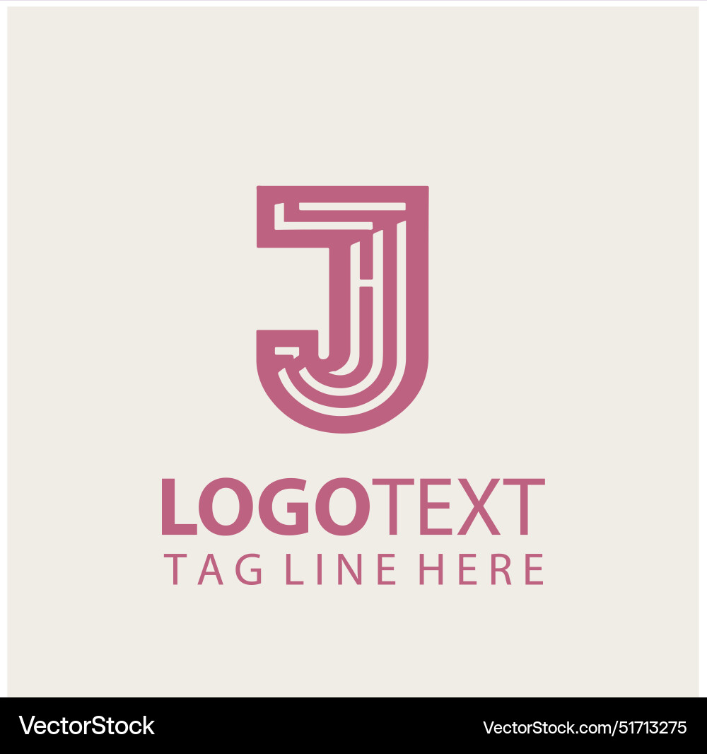 Letter j logo Royalty Free Vector Image - VectorStock