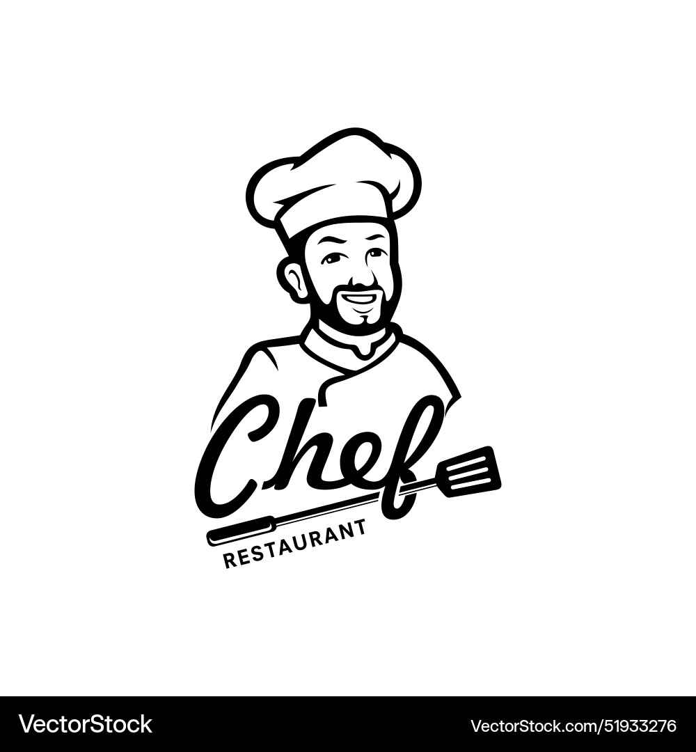 Chef logo design Royalty Free Vector Image - VectorStock